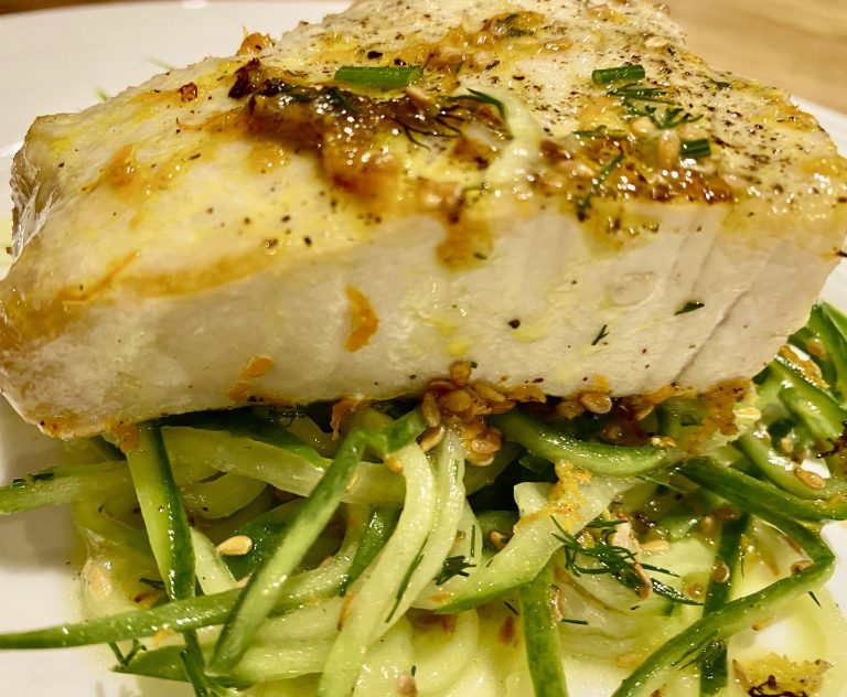 GRILLED ALBACORE TUNA - Tom Aikens